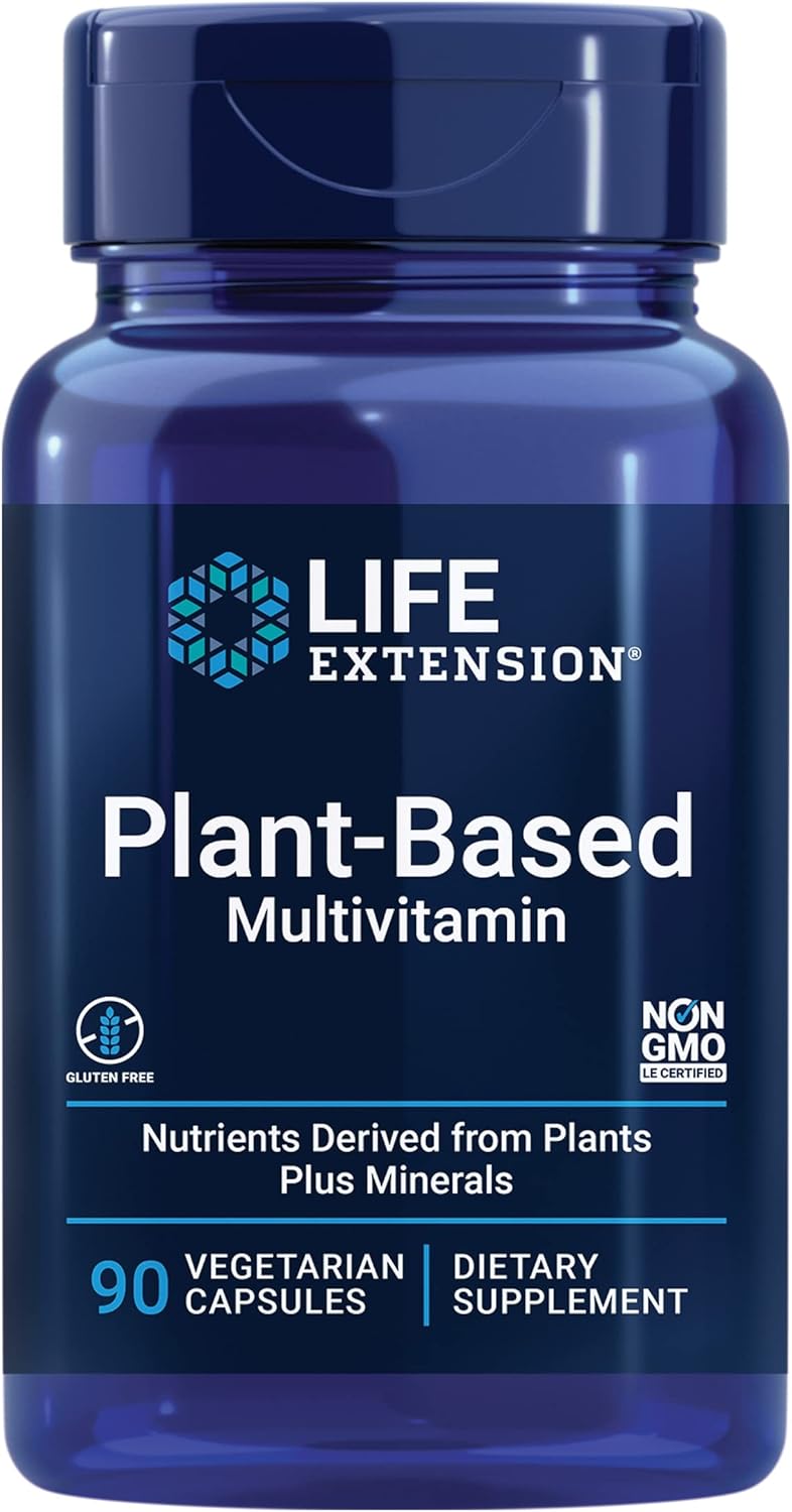 Life Extension Plant-Based Multivitamin – Plant Derived Vitamins and ...