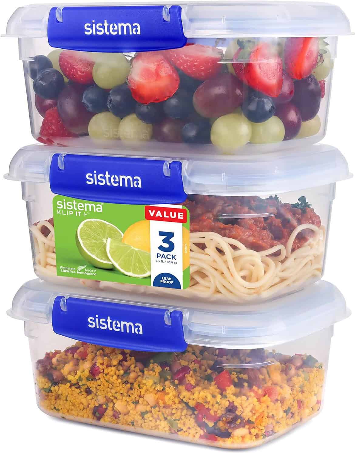 Non-Toxic Sistema KLIP IT PLUS Food Storage Container - Cuisine Seeker